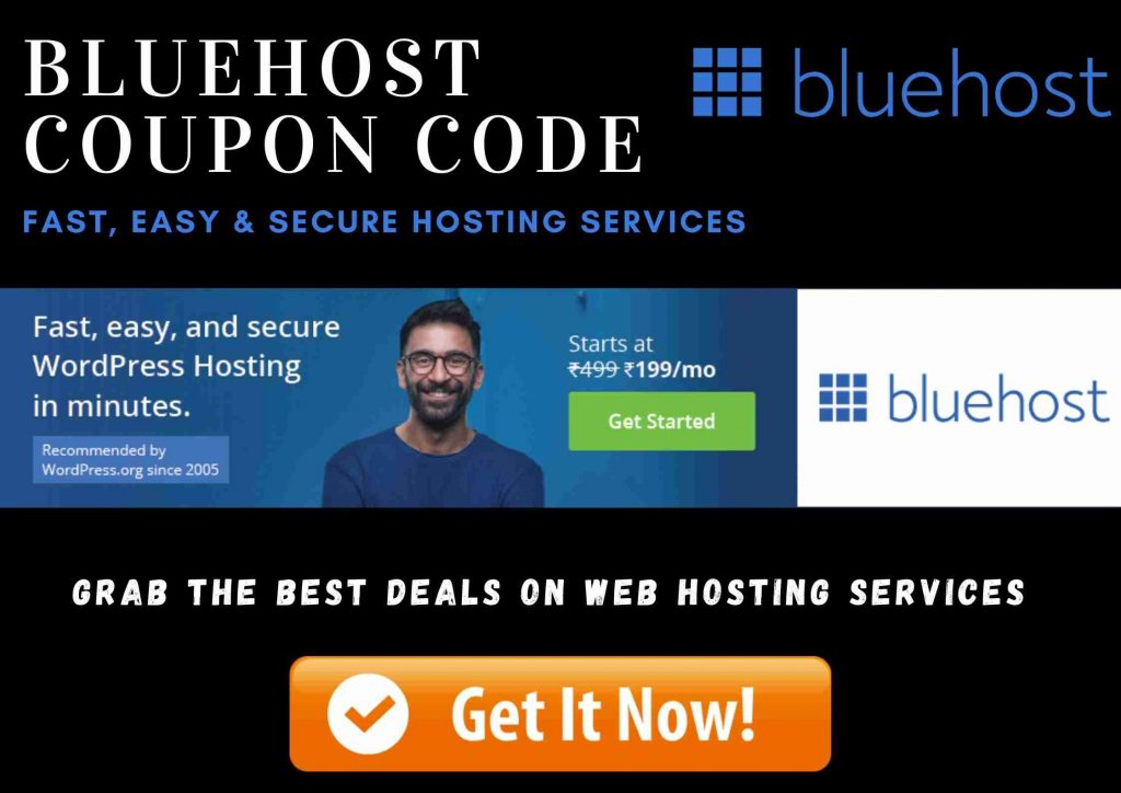 BlueHost Coupon Code 2025 For WordPress Website Hosting Services