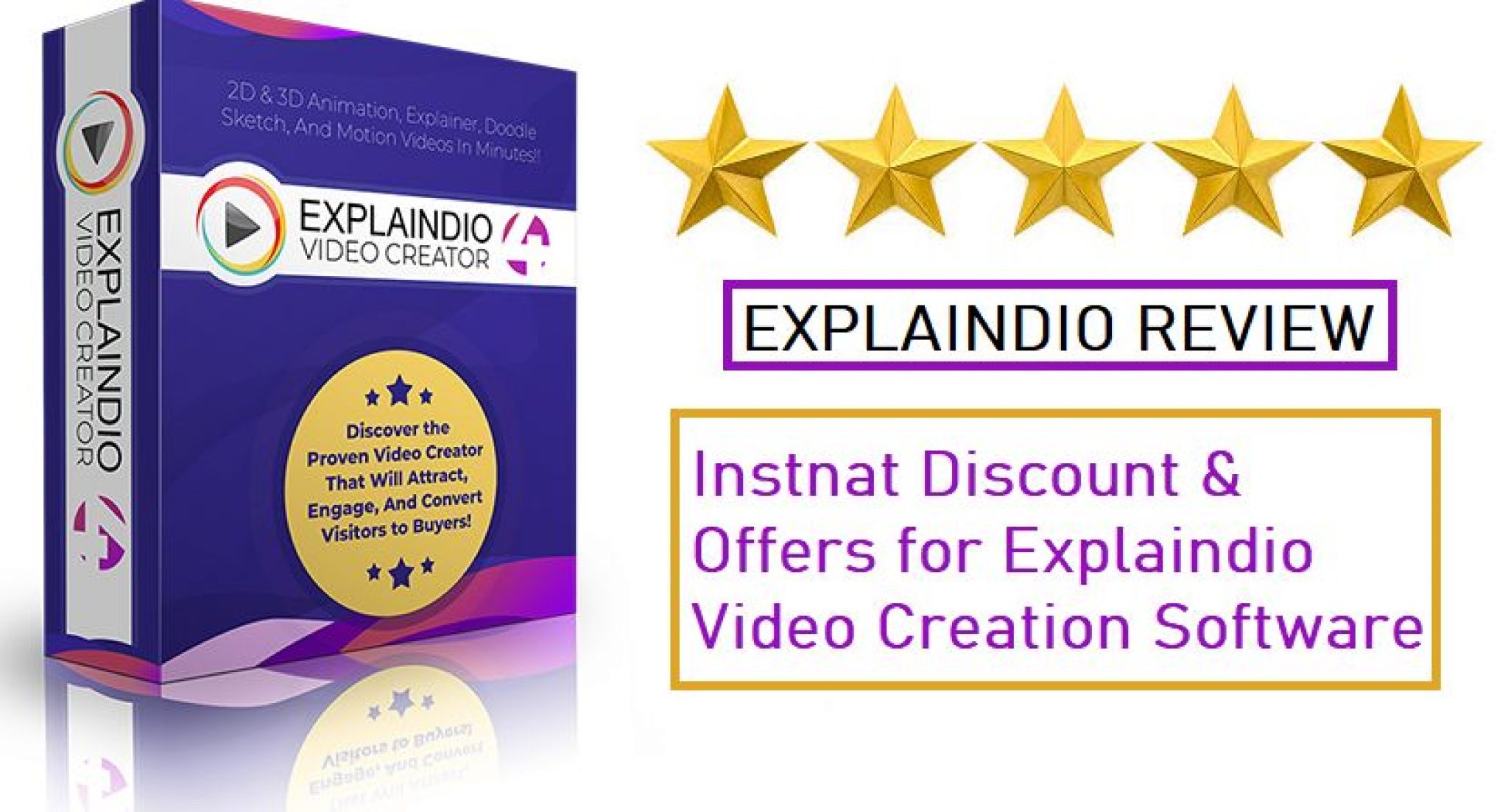 Explaindio Review 2025 & Discount Coupon Code to Create any Videos.
