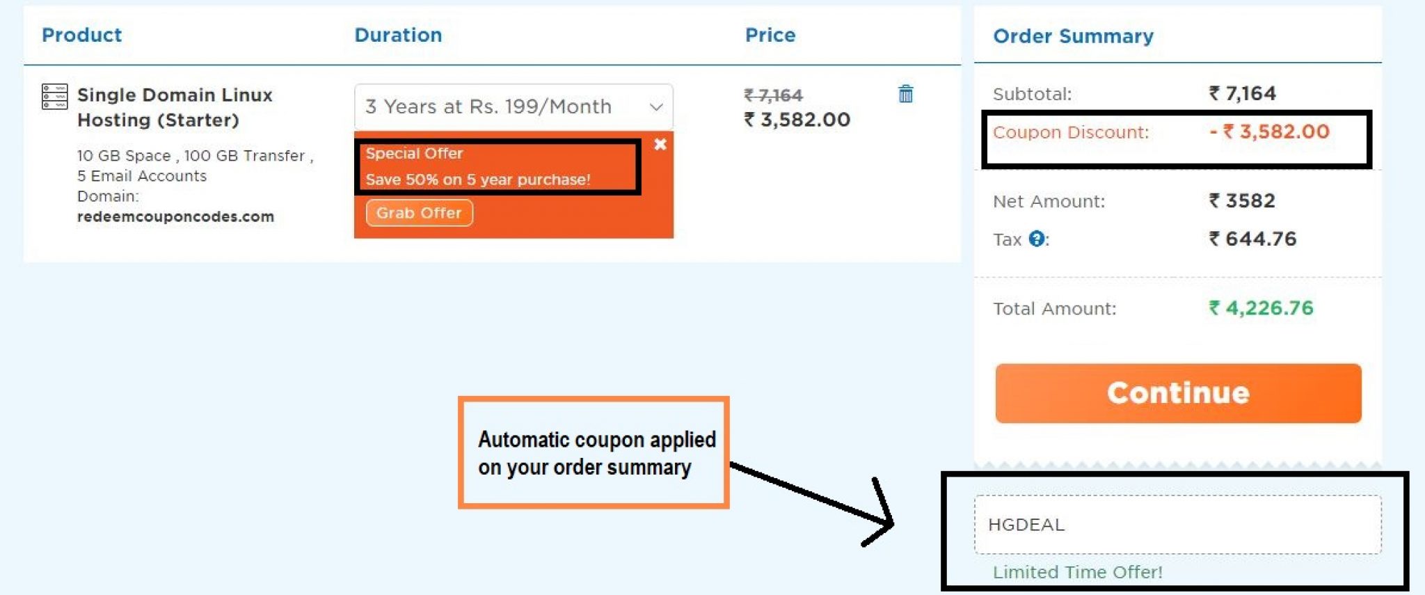 HostGator Coupon Code India 2025, Get Up to 50% Discount on Sale