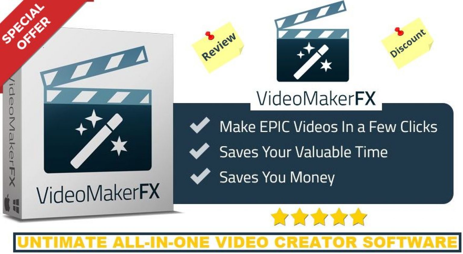 VideomakerFX Review 2024, Free Video Creation Software Discount Code