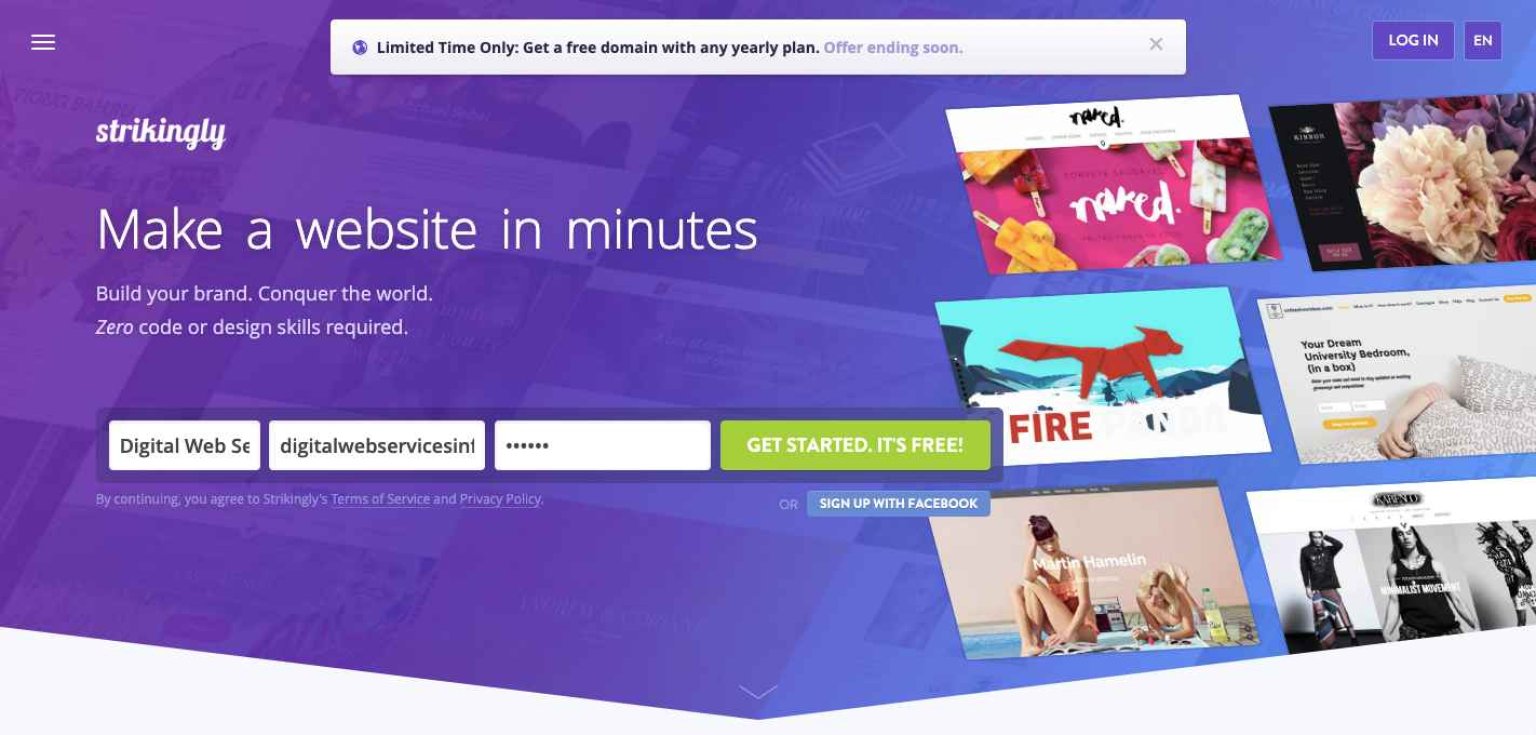 Step-by-Step Process to Create a Free Website with Strikingly